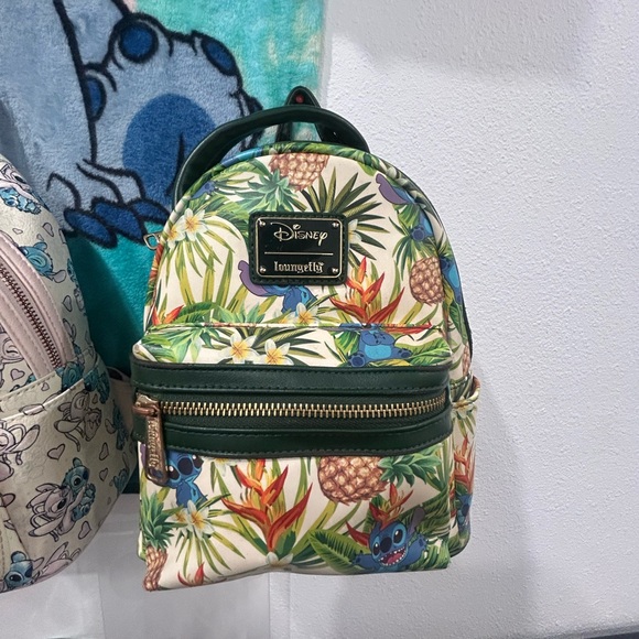 Loungefly | Bags | Loungefly Tropical Stitch Mini Backpack | Poshmark